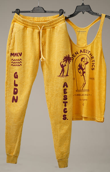 Yellow Classic Mineral Stringer Tank – Golden Aesthetics